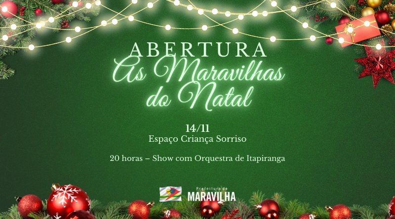 Departamento de Cultura define programação “As Maravilhas do Natal ...